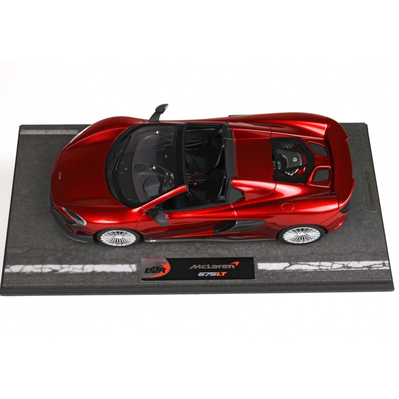 McLaren 675LT Spider Volcano Red BBR BBRC1817D - Miniatures Autos Motos