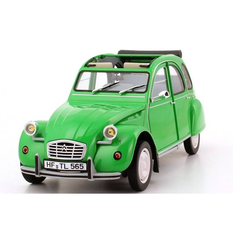 Citroen 2CV 1982 Verte Norev 181513 - Miniatures Autos Motos