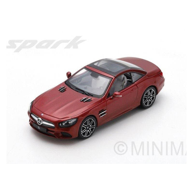 Mercedes Benz SL Designo Cardinal Red 2017 Spark S8183 - Miniatures ...