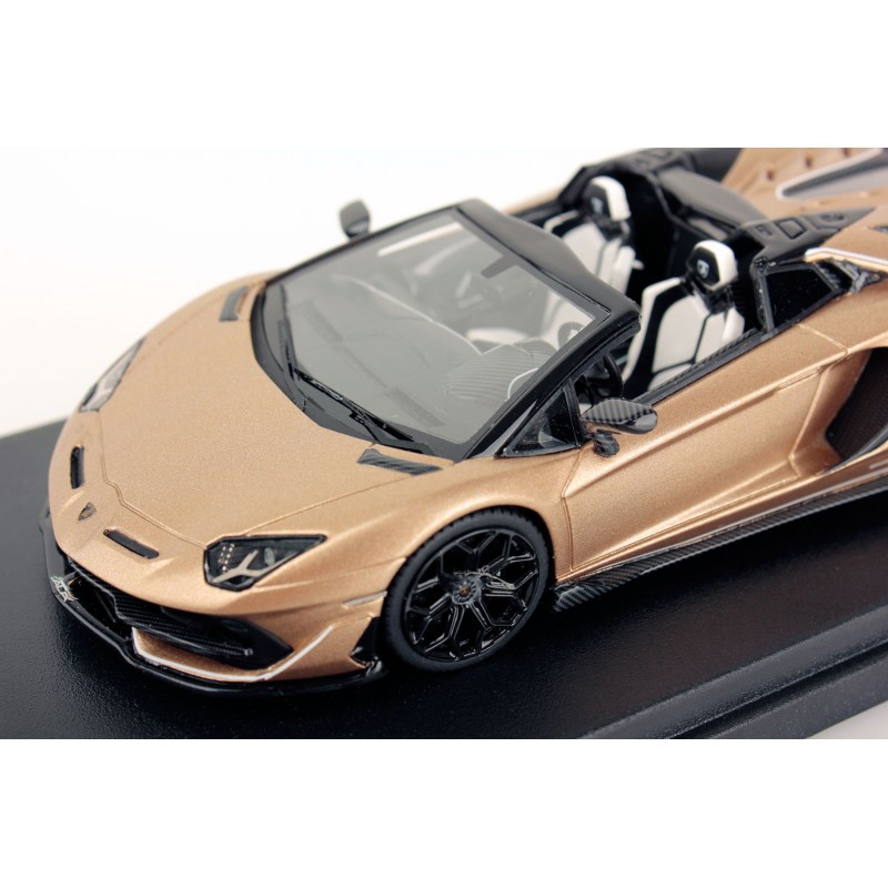 Lamborghini Aventador SVJ Roadster Oro Zenas Looksmart LS501A - Miniatures Autos Motos