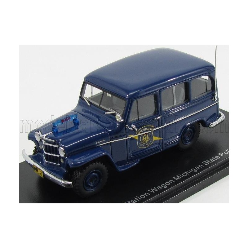 Jeep Willys Station Wagon Michigan State Police 1954 Blue NEO NEO49538 ...