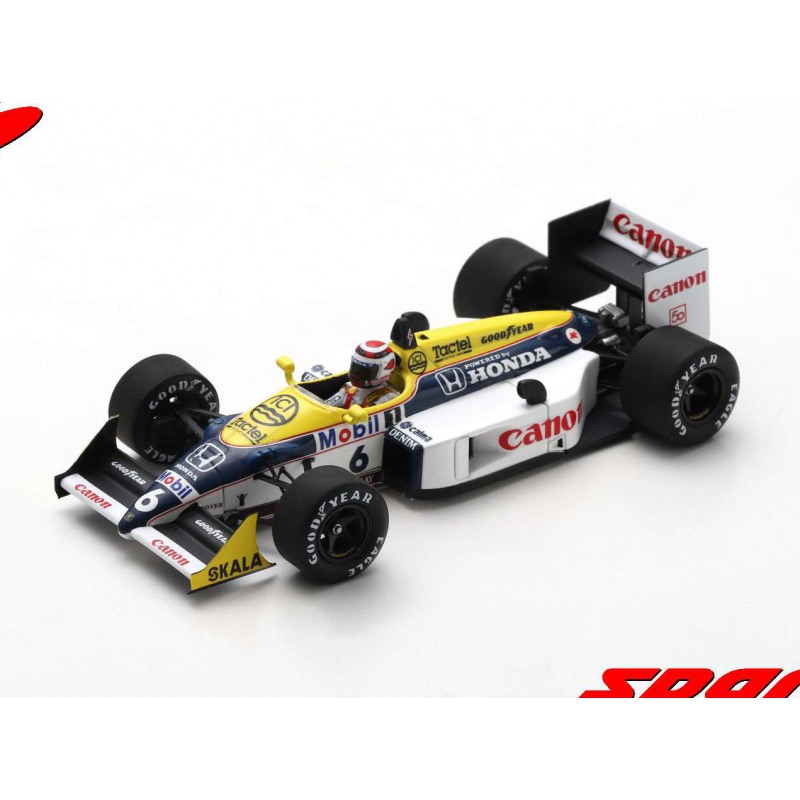 Williams FW11B 6 F1 Winner Grand Prix de Hongrie 1987 Nelson Piquet Spark S7483 - Miniatures ...