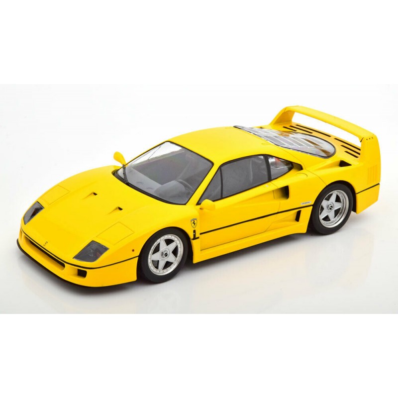 Ferrari F40 1987 Yellow KK Scale KKDC180692 - Miniatures Autos Motos
