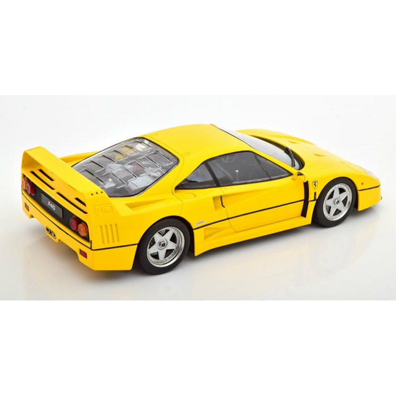 Ferrari F40 1987 Yellow KK Scale KKDC180692 - Miniatures Autos Motos