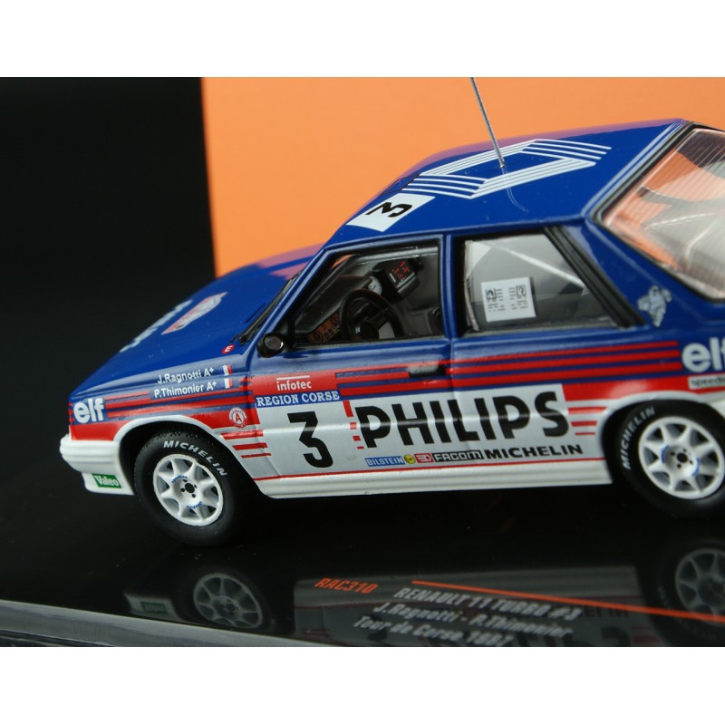 Renault 11 Turbo 3 Rallye Tour de Corse 1987 Ragnotti - Thimonier IXO ...