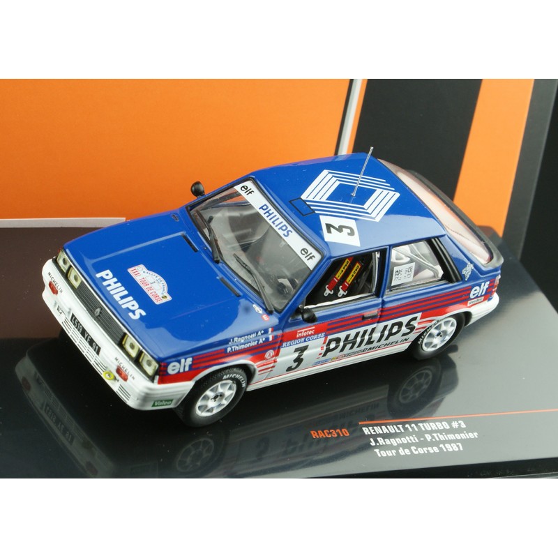 Renault 11 Turbo 3 Rallye Tour de Corse 1987 Ragnotti - Thimonier IXO ...