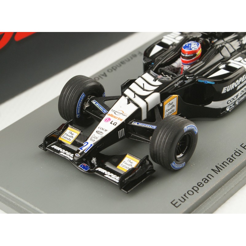 Minardi PS01 F1 2001 Fernando Alonso Spark S4850 - Miniatures Autos Motos
