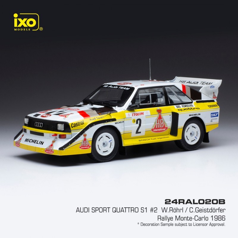 Audi Sport Quattro S1 HB 2 Rallye Monte Carlo 1986 Rohrl - Geistdorfer ...