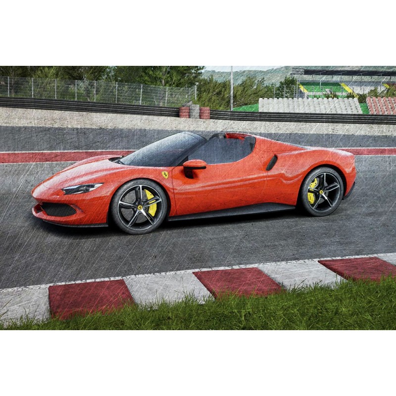 Ferrari 296 GTS New Rosso Corsa Looksmart LS538C - Miniatures Autos Motos