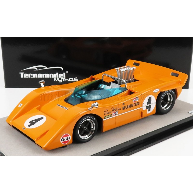 McLaren M8A 4 Winner Can-Am Riverside 1968 Bruce McLaren Tecnomodel TM18-252A - Miniatures Autos ...
