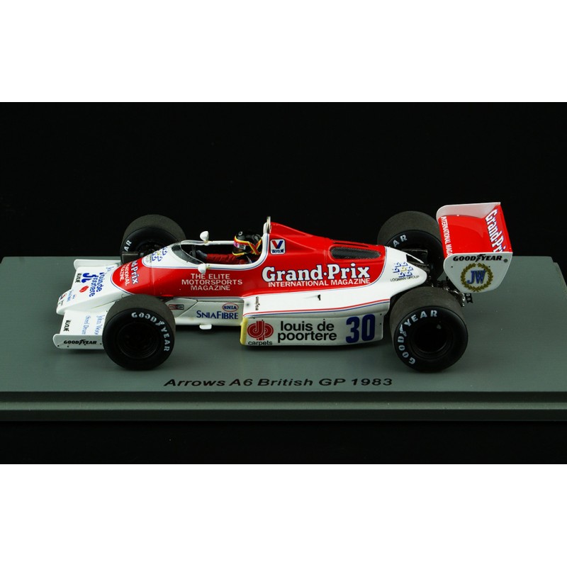 Arrows A6 30 F1 Grand Prix d'Angleterre 1983 Thierry Boutsen Spark ...