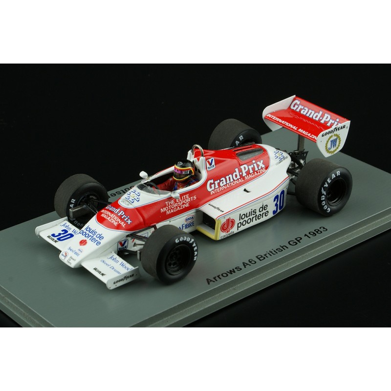 Arrows A6 30 F1 Grand Prix d'Angleterre 1983 Thierry Boutsen Spark ...