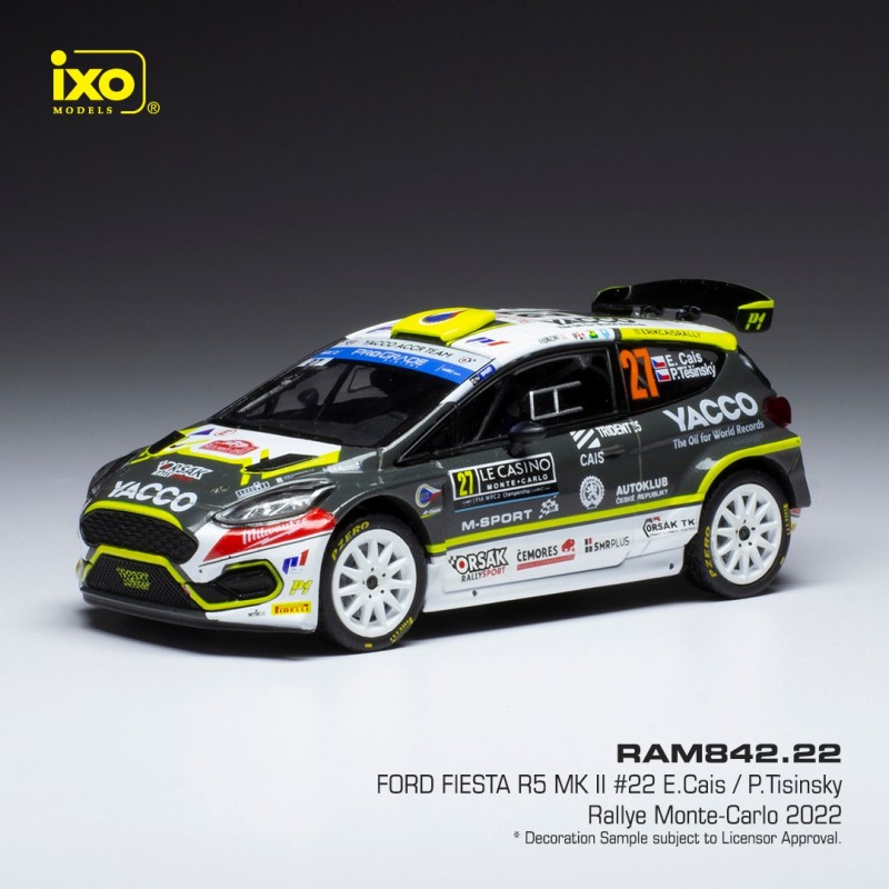 Ford Fiesta R5 MK2 27 Rallye Monte Carlo 2022 Cais - Tisinsky IXO ...