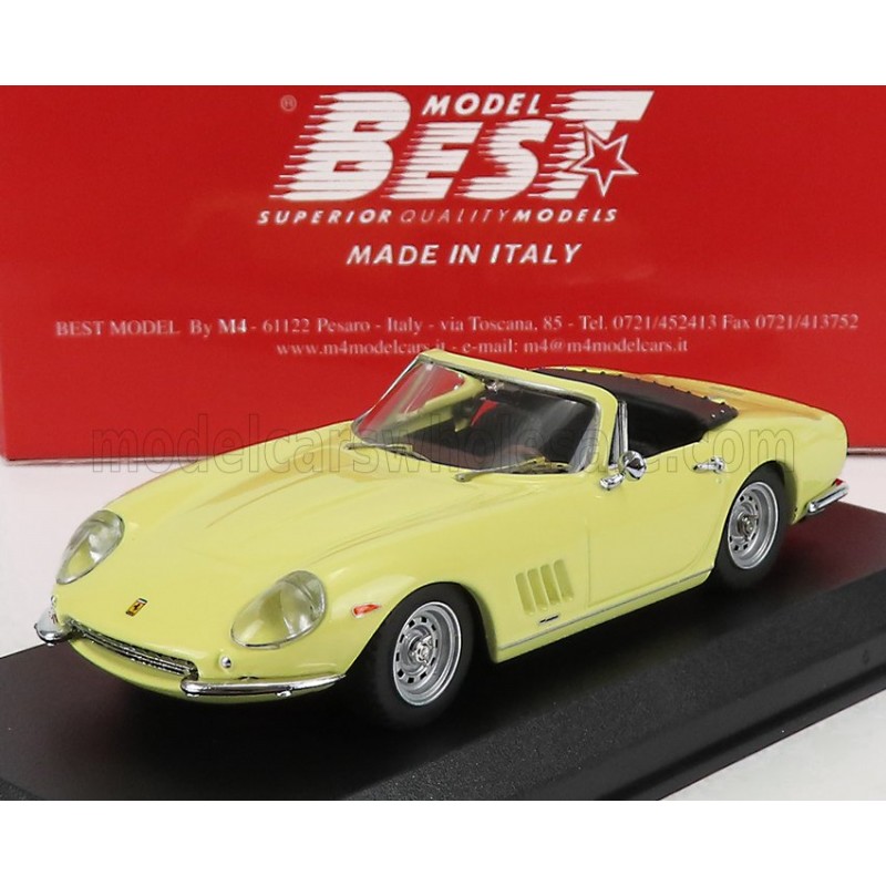 Ferrari 275 GTB/4 NART Spider 1967 Yellow Best Model BEST9824 ...