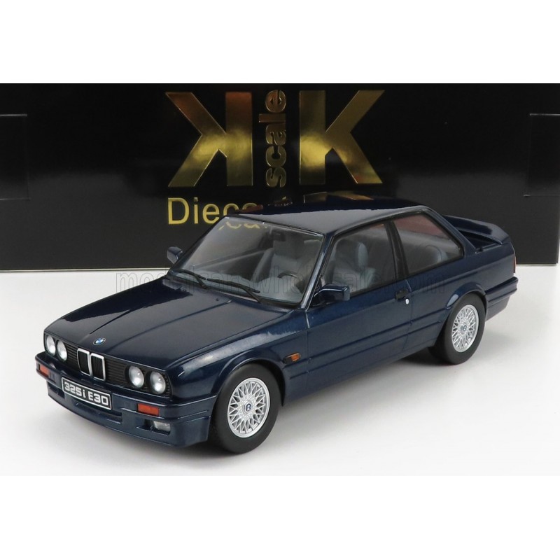 BMW 325i E30 M Package 1987 Blue Met KK Scale KKDC180931 - Miniatures Autos Motos