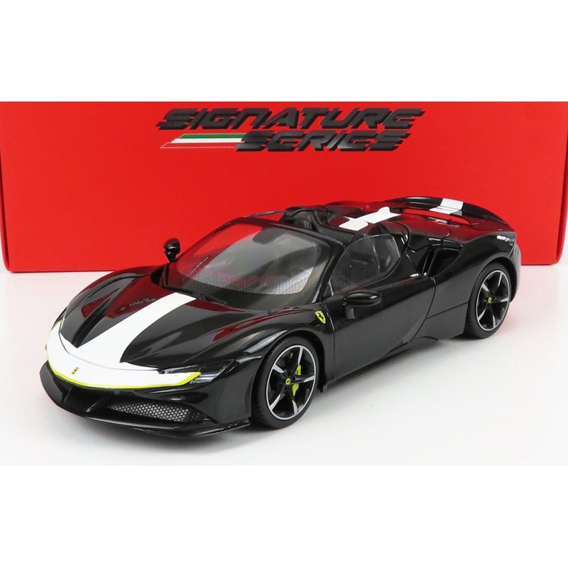 Ferrari SF90 Stradale Assetto Fiorano Black White Bburago BU18 ...