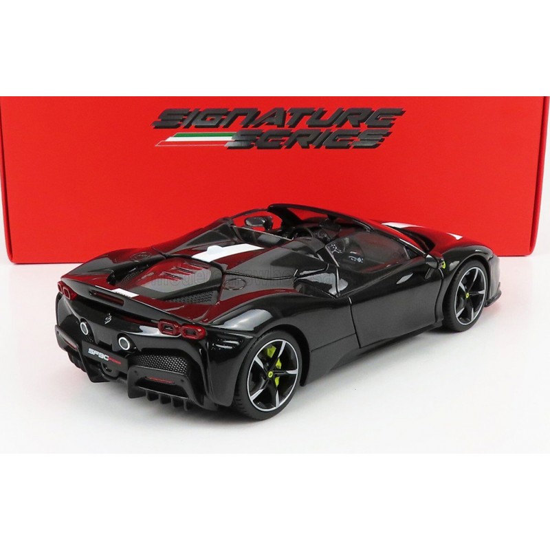 Ferrari SF90 Stradale Assetto Fiorano Black White Bburago BU18 ...
