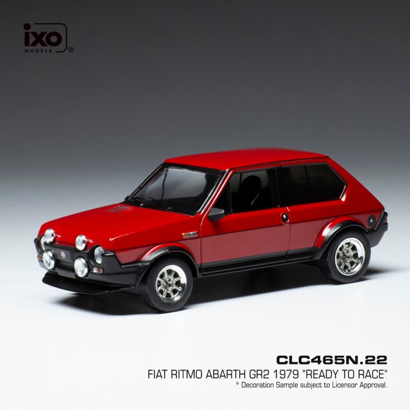 Fiat Ritmo Abarth Gr 2 1979 Red IXO CLC465N - Miniatures Autos Motos