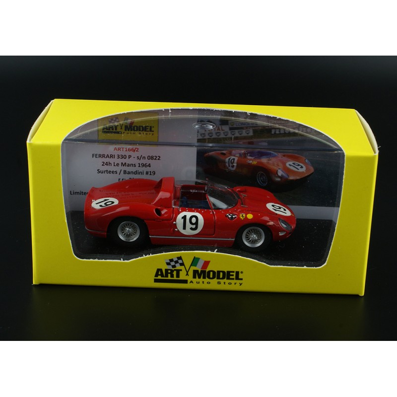 Ferrari 330P 4.0L V12 19 3ème 24 Heures du Mans 1964 Art Model ART166/2 ...
